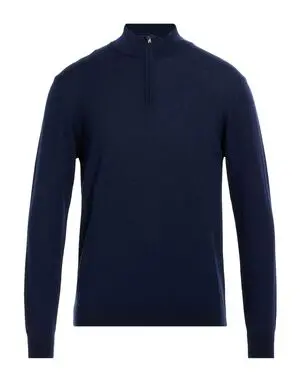 WOOL & CO Merino Wool Turtleneck With Quarter Zip