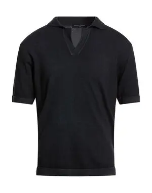 DANIELE FIESOLI V-neck Short Sleeve Knit Sweater