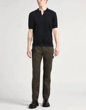DANIELE FIESOLI V-neck Short Sleeve Knit Sweater