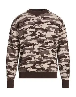DANIELE FIESOLI Dark Merino Wool And Cashmere Sweater - Brown