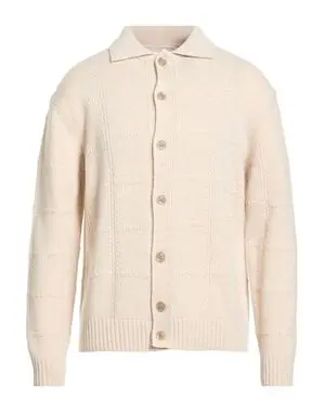 WOOL & CO Lightweight Wool Cardigan - Beige