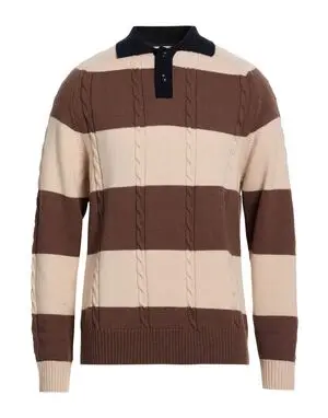 WOOL & CO Merino Wool Sweater With Buttoned Neckline