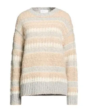 DANIELE FIESOLI Alpaca Wool Blend Striped Sweater - Beige