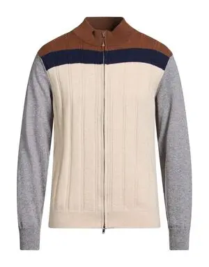 WOOL & CO Mélange Wool Zip-up Cardigan