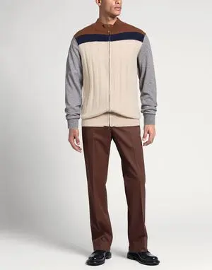 WOOL & CO Mélange Wool Zip-up Cardigan