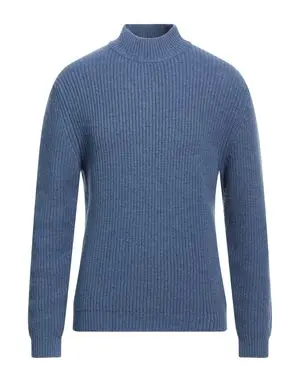 DANIELE FIESOLI Mélange Merino Wool & Polyamide Turtleneck Sweater - Blue