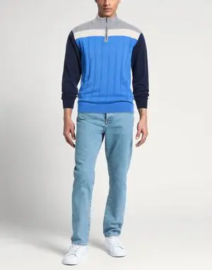 WOOL & CO Half-zip Lightweight Knit Sweater