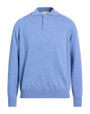 WOOL & CO Light Merino Wool Sweater With Buttoned Neckline