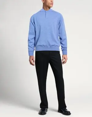 WOOL & CO Light Merino Wool Sweater With Buttoned Neckline