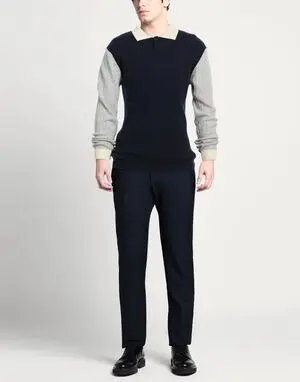 WOOL & CO Midnight Merino Wool And Cashmere Pointelle Knit Sweater