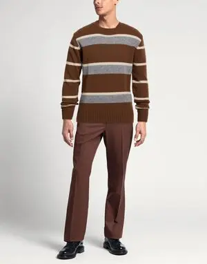 WOOL & CO Wool Striped Crewneck Sweater