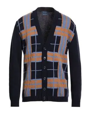 DANIELE FIESOLI Merino Wool And Polyamide Cardigan - Navy