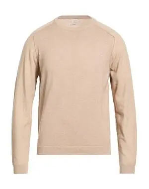 DANIELE FIESOLI Crewneck Sweater In Merino Wool, Cashmere, And Polyamide - Beige