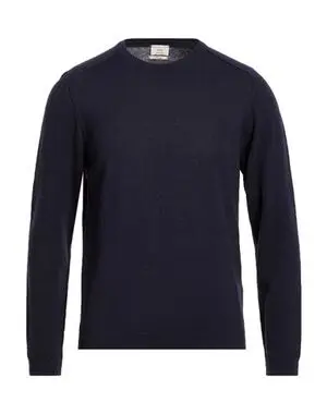 DANIELE FIESOLI Crewneck Sweater In Merino Wool, Cashmere, And Polyamide - Blue