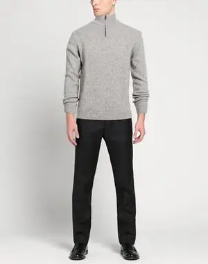 WOOL & CO Mélange Half-zip Wool And Polyamide Sweater