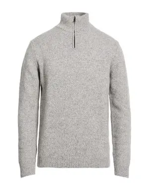 WOOL & CO Mélange Half-zip Wool And Polyamide Sweater