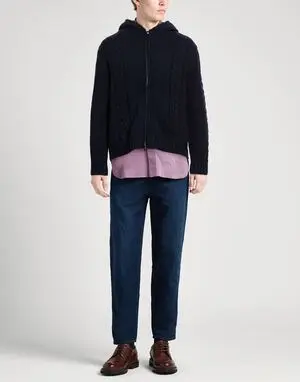 DANIELE FIESOLI Midnight Wool And Polyamide Cable-knit Jacket