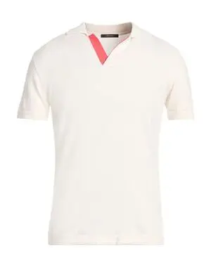 BELLWOOD Knitted Cotton V-neck Sweater - Ivory