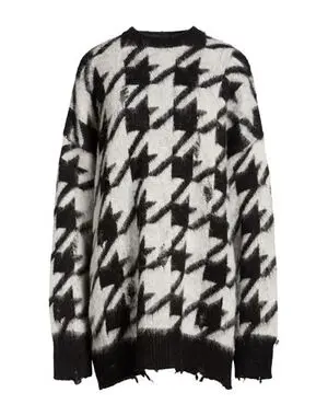ANIYE BY Houndstooth Intarsia Crewneck Sweater