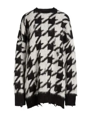 ANIYE BY Houndstooth Intarsia Crewneck Sweater
