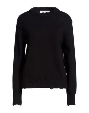SILVIAN HEACH Distressed Crewneck Sweater