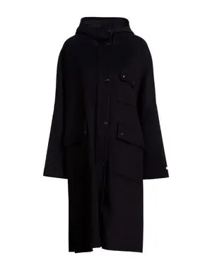 PALTO' Midnight Wool And Nylon Single-breasted Coat