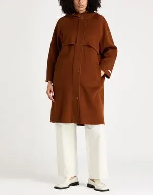 PALTO' Tan Wool And Nylon Parka