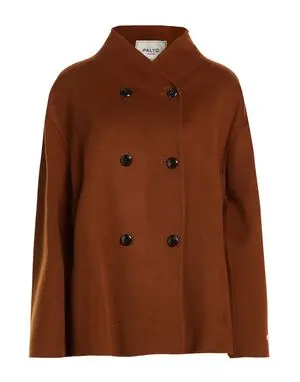 PALTO' Double-breasted Wool And Nylon Coat