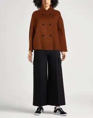 PALTO' Double-breasted Wool And Nylon Coat