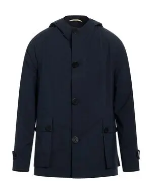 SEALUP Midnight Polyester Checked Hooded Jacket