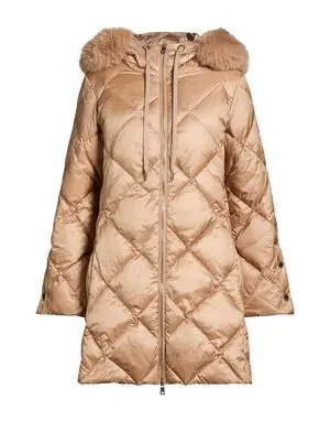 OLTRE Light Brown Polyamide Puffer Coat