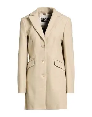 SILVIAN HEACH Polyester Single-breasted Coat - Beige