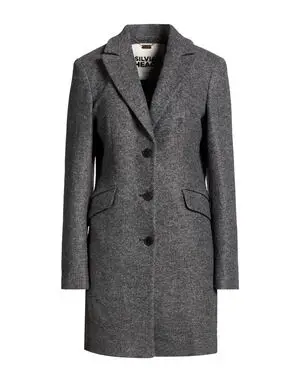 SILVIAN HEACH Single-breasted Felt Coat - Charcoal