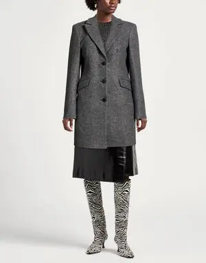 SILVIAN HEACH Single-breasted Felt Coat - Charcoal