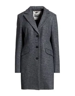 SILVIAN HEACH Polyester Single-breasted Coat - Grey