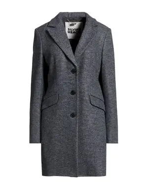 SILVIAN HEACH Polyester Single-breasted Coat - Grey