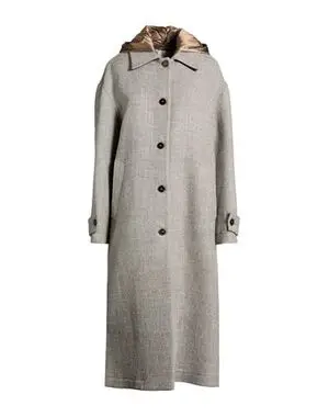ALYSI Single-breasted Virgin Wool Blend Coat