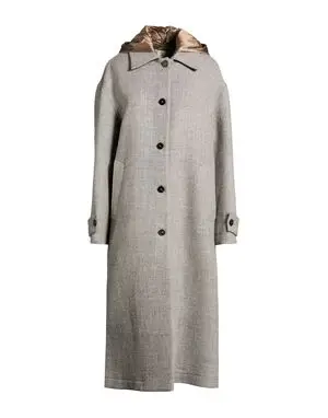 ALYSI Single-breasted Virgin Wool Blend Coat