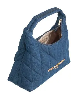 Karl Lagerfeld Quilted Denim Hobo Bag