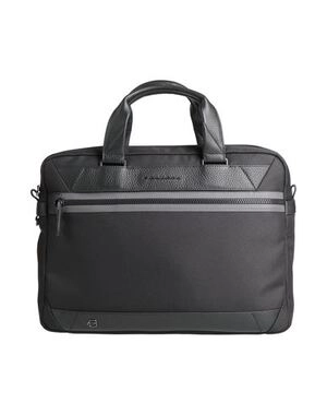 PIQUADRO Handbag Cow Leather, Eva Nylon, Polyester, Metal - Black