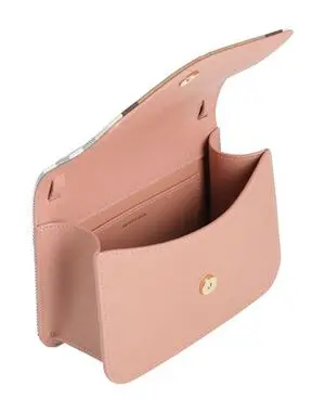 Burberry Calfskin And Cotton Crossbody Bag - Beige