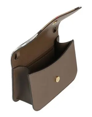 Burberry Calfskin And Cotton Cross-body Bag - Camel