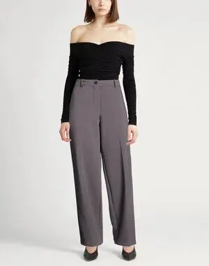 ALYSI Charcoal Polyester, Viscose, Elastane Tapered Pants