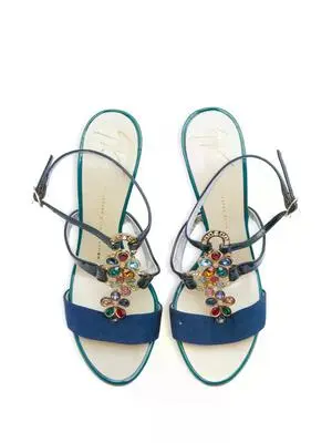 GIUSEPPE ZANOTTI Embellished Slingback Sandals