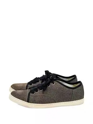 LANVIN Metallic Glitter Low-top Sneakers
