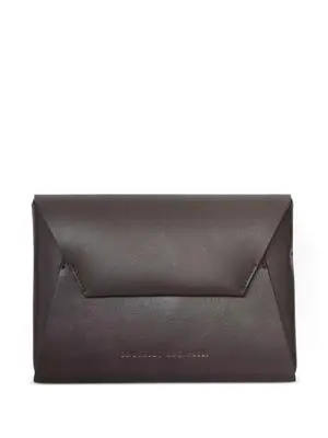 Brunello Cucinelli Envelope Clutch Bag - Brown