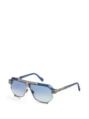 Cazal Geometric Frame Sunglasses