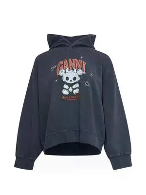 GANNI Graphic Print Hoodie