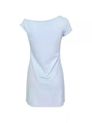 REST & RECREATION One-shoulder Mini Dress With Logo Print