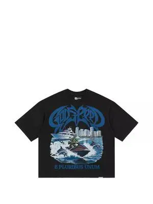 GODSPEED Wave Runner Graphic-print T-shirt - Black